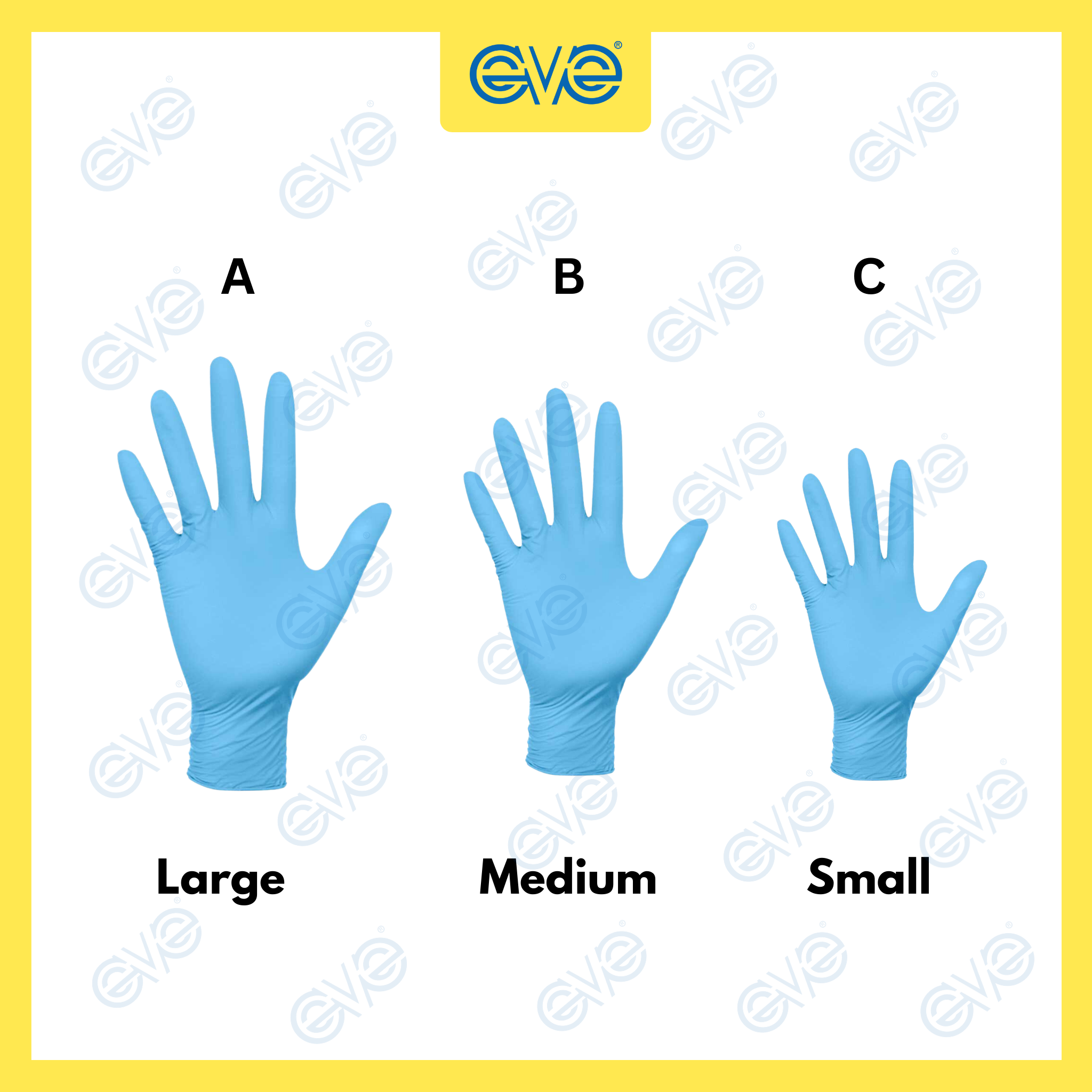 Eve Marketing - Nitrile Glove Non Powdered (Blue)